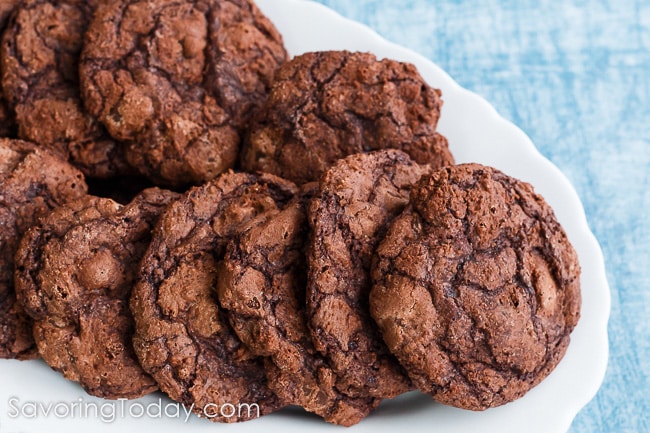 Ghirardelli Brownie Cookies Made From Brownie Mix