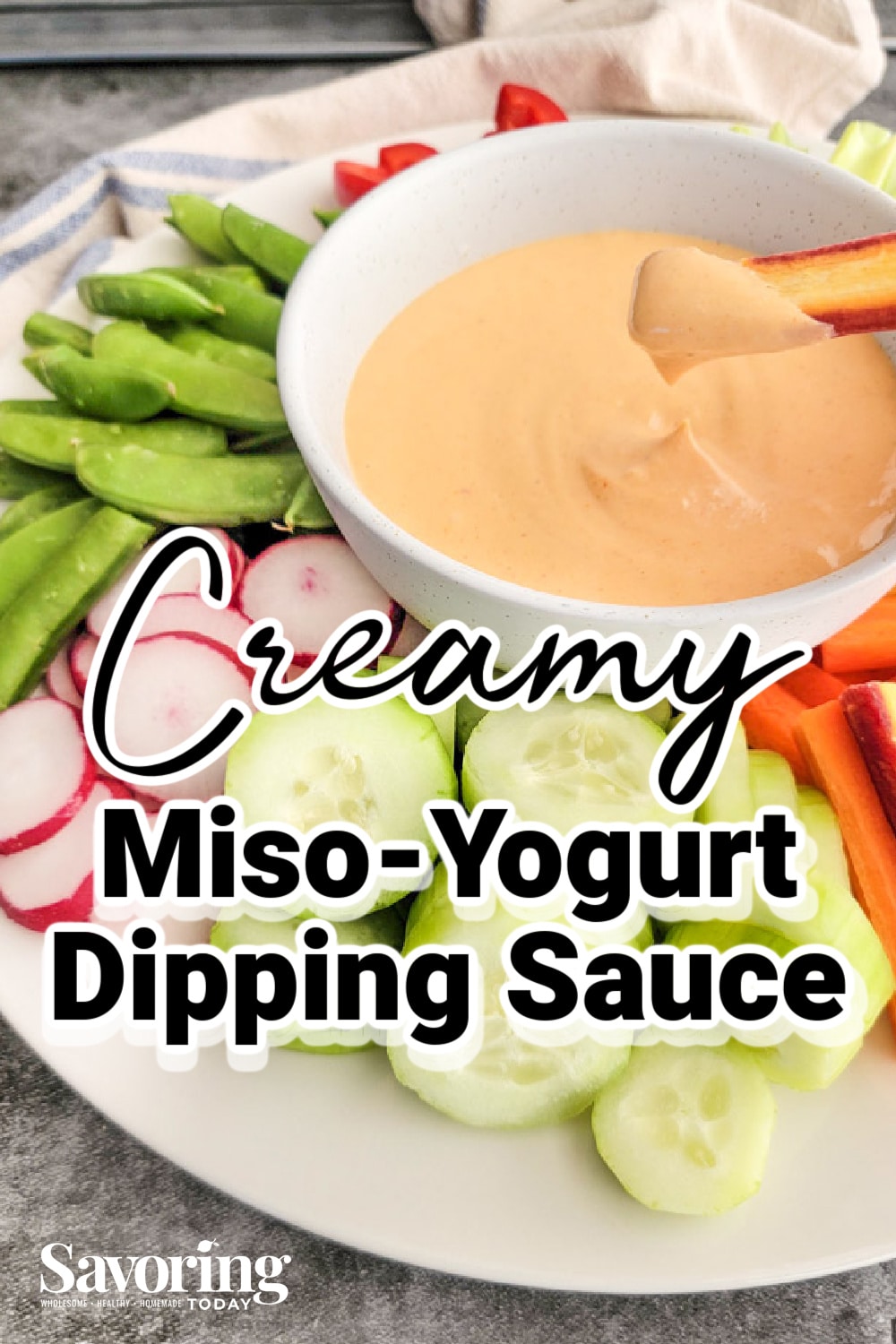 Creamy Miso-Yogurt Dipping Sauce | Savoring Today