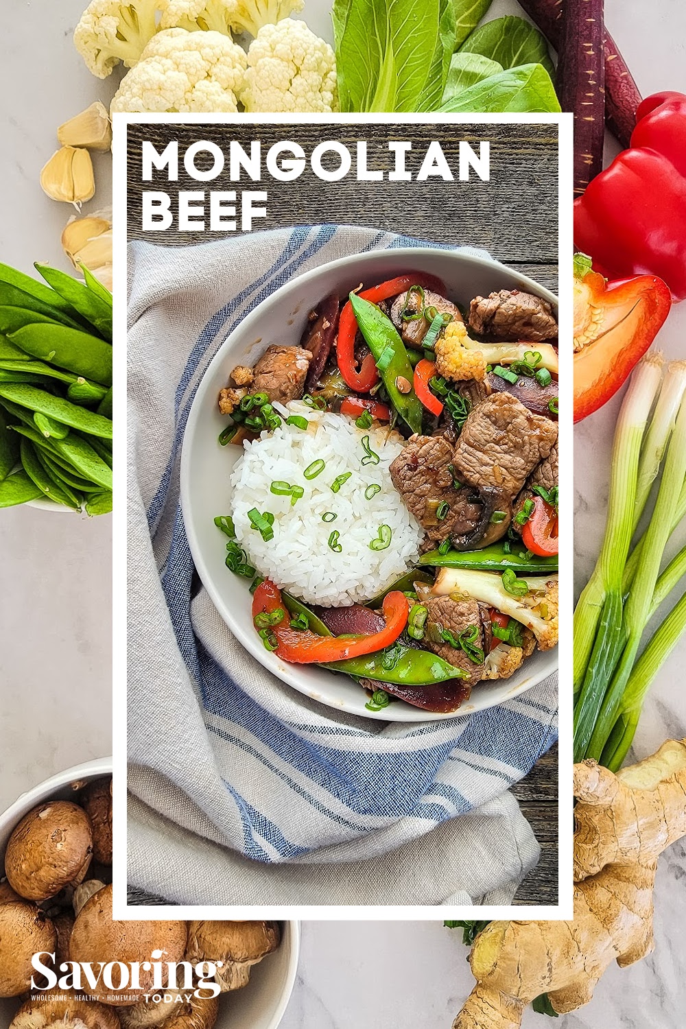 Mongolian Beef & Vegetable Stir-Fry (With Tri-Tip) | Savoring Today