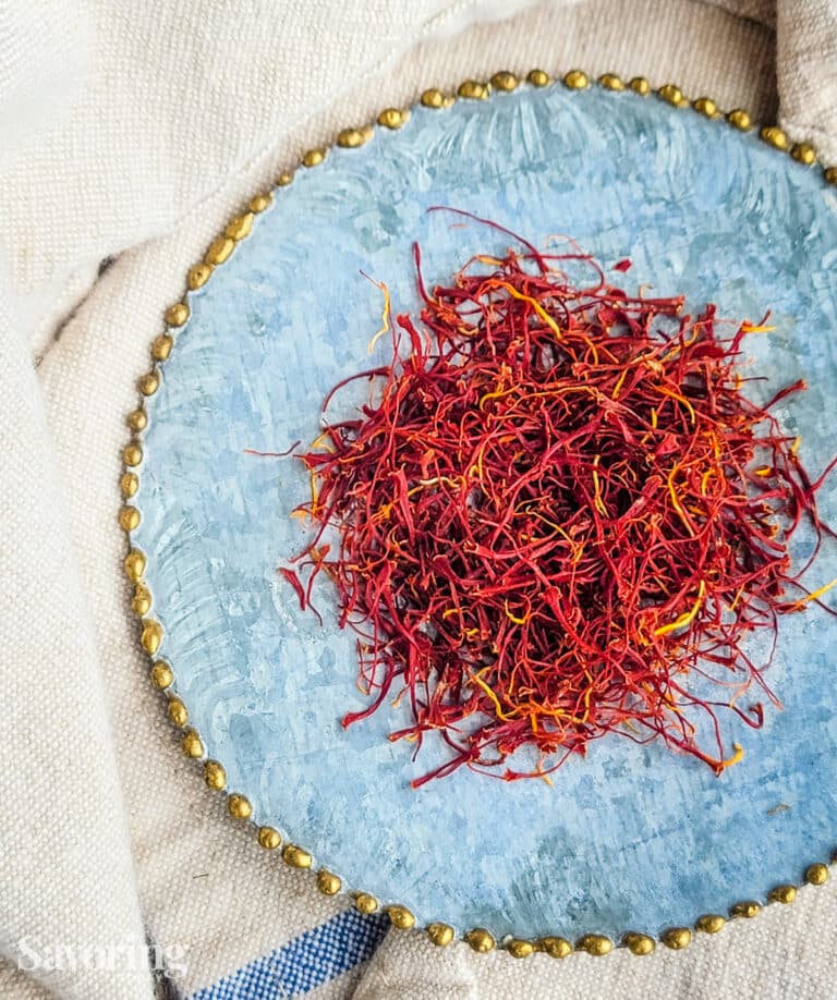 Easy Garlic Saffron Rice | Savoring Today