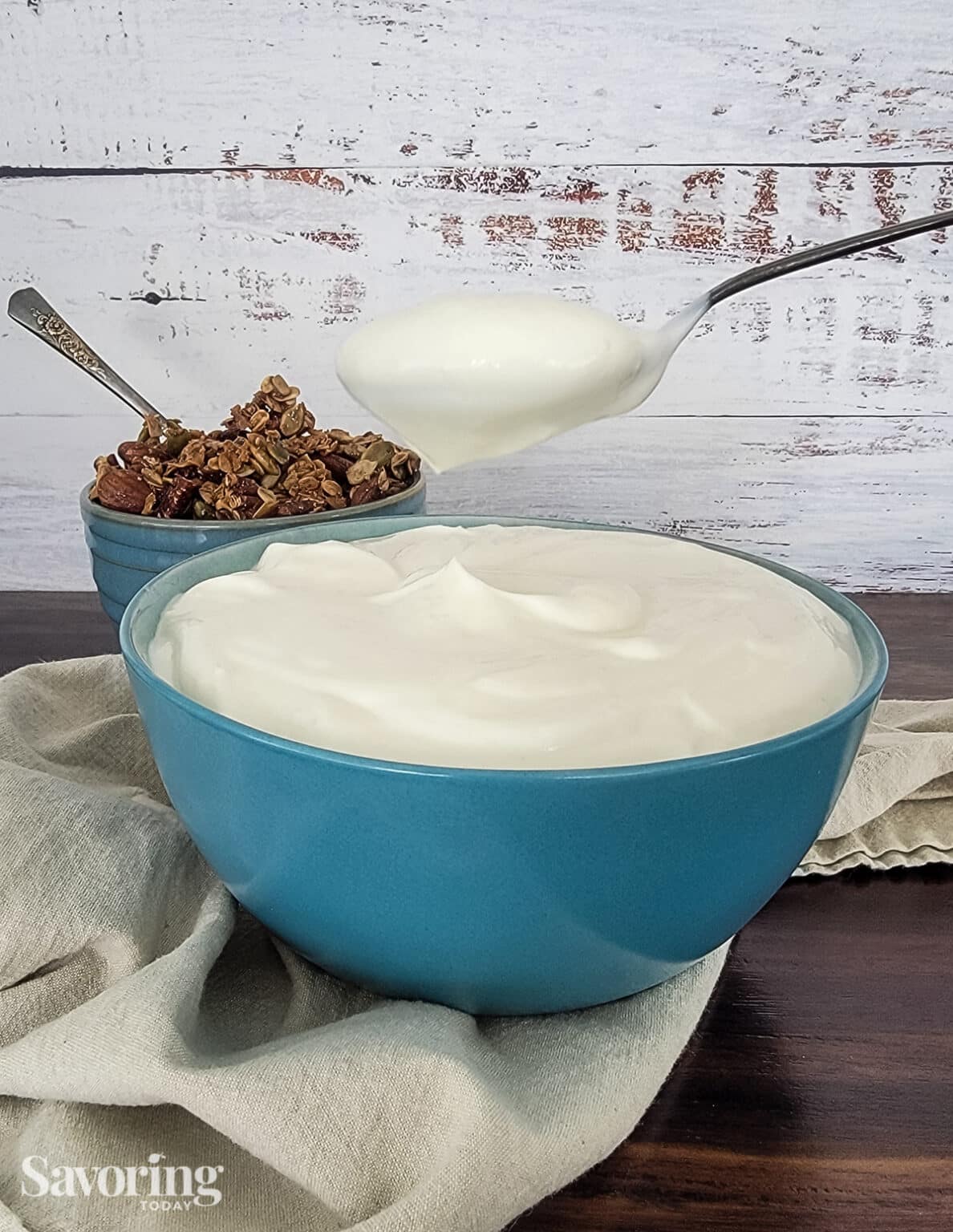 Greek Yogurt: Thick, velvety 2 ingredient recipe! | Savoring Today