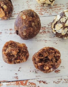 Almond Vanilla Protein Energy Bites | Savoring Today